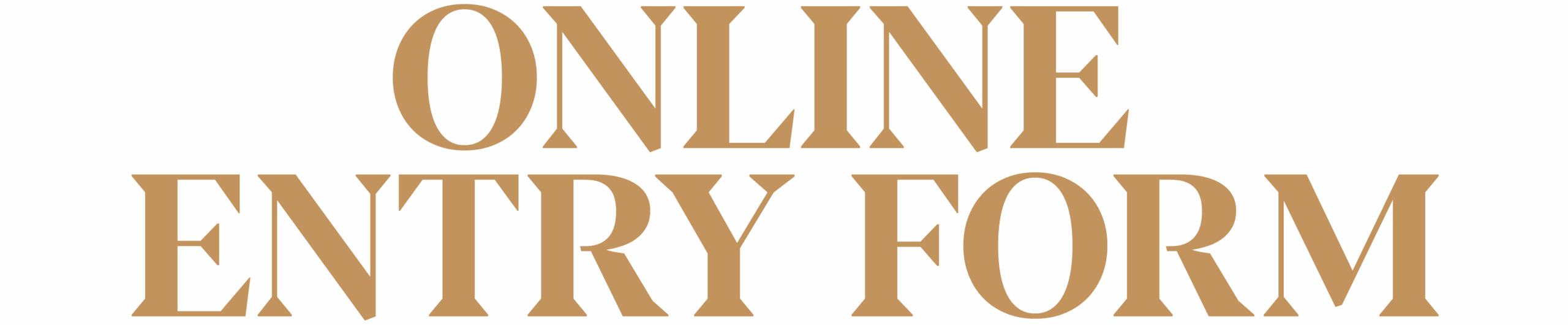 Online Entry Form - The Winter Bash
